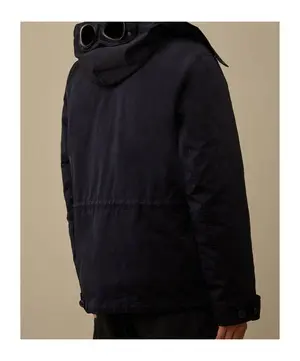 C.P. COMPANY Micro Kei Hooded Jacket With Removable Down Lining - Blue