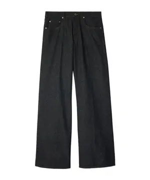 Burberry Straight-leg Jeans With Turn-up Hem - Indigo