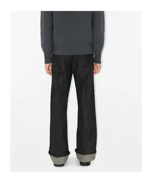 Burberry Straight-leg Jeans With Turn-up Hem