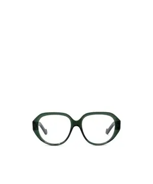 Loewe Loewe Oval Frame Glasses Green
