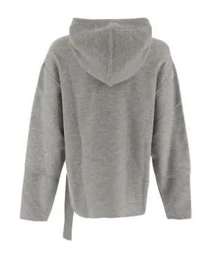 Off-White Logo Patch Drawstring Hoodie