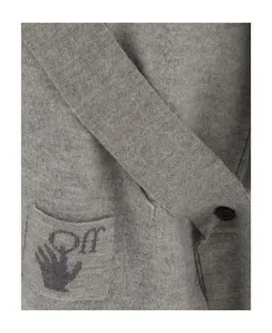 Off-White Logo Patch Drawstring Hoodie