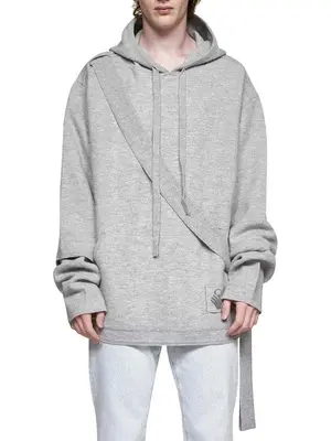 Off-White Logo Patch Drawstring Hoodie