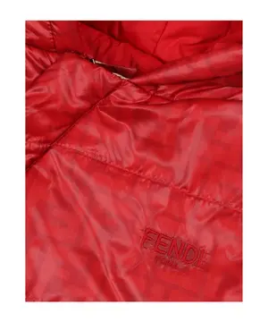 Fendi Ff Logo Padded Jacket With Hood