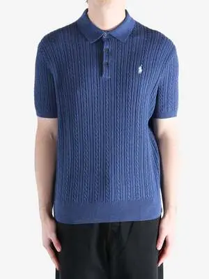 Polo Ralph Lauren Logo Embroidered Knitted Polo Shirt