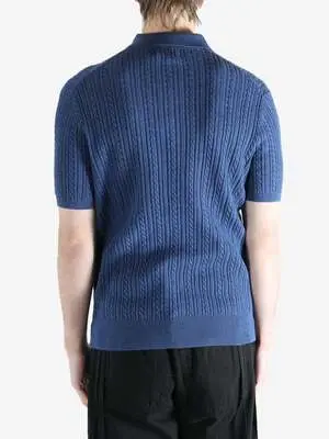 Polo Ralph Lauren Logo Embroidered Knitted Polo Shirt