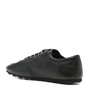 Marni Leather Lace-up Sneakers - Black