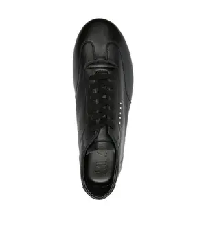Marni Leather Lace-up Sneakers - Black