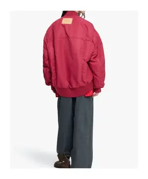 J.W.ANDERSON Boxy Zip-front Bomber Jacket - Red