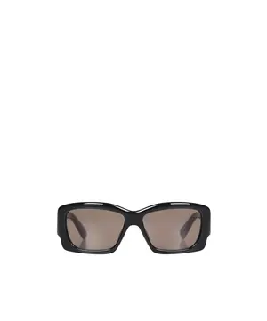 Jacquemus Wide Rectangular Sunglasses - Black
