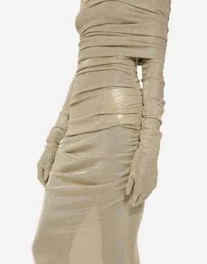 Dolce & Gabbana Lurex Mesh Calf-length Dress
