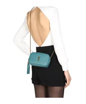 Saint Laurent High-waisted Playsuit With Embellished Belt - White