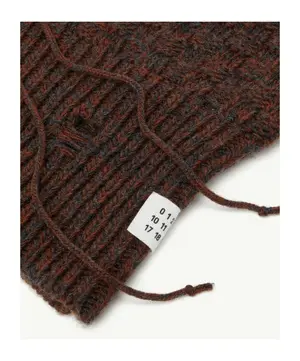 MAISON MARGIELA Distressed Logo Patch Balaclava