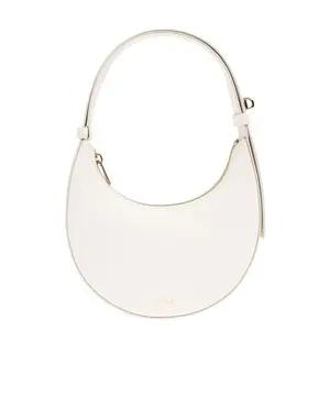Furla Delizia Mini Shoulder Bag With Logo - White