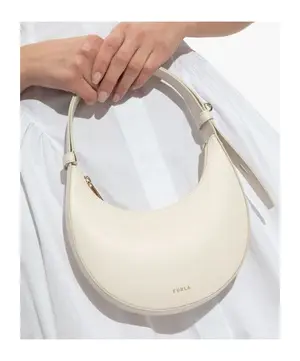 Furla Delizia Mini Shoulder Bag With Logo - White