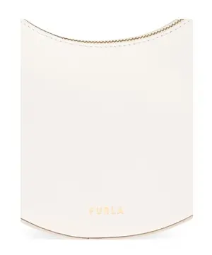 Furla Delizia Mini Shoulder Bag With Logo - White