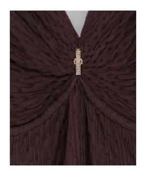 Elisabetta Franchi Red Carpet Tulle Gown With Rhinestone Embellishment - Black