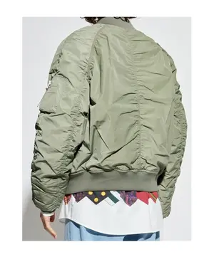 Moschino Ruched Zip-up Bomber Jacket