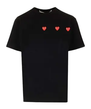 Play Comme Des Garcon Heart-print Cotton T-shirt