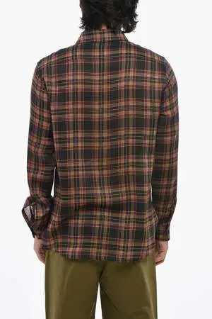 Saint Laurent Cassandre Checked Button-up Shirt