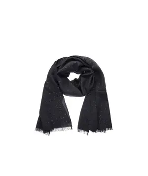 Brunello Cucinelli Brunello Cucinelli Sequin Knit Scarf Light Blue