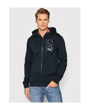 EA7 Logo Zip Hoodie