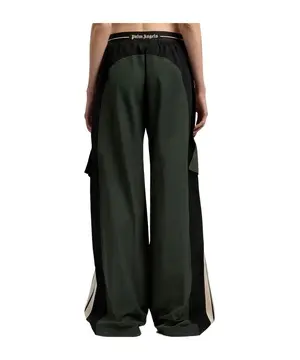 Palm Angels Side Stripe Wide-leg Cargo Pants
