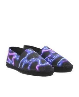 Valentino Garavani Vltn Logo Printed Slip-on Espadrilles - Green