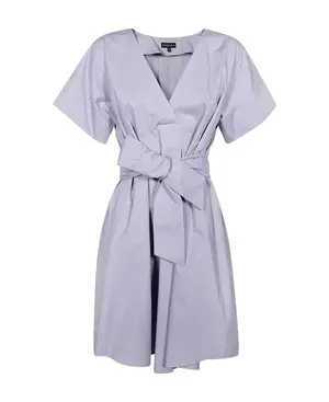 Emporio Armani V-neck Short Sleeve Dress