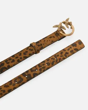 Pinko Love Birds Buckled Belt - Brown