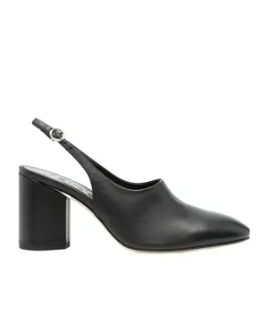 AeydĒ 75mm Leather Slingback Pumps