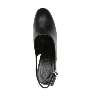 AeydĒ 75mm Leather Slingback Pumps
