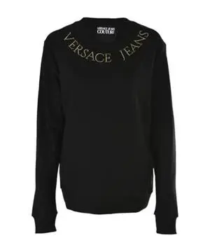 Versace Printed Logo Pullover - Black