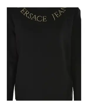 Versace Printed Logo Pullover - Black