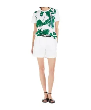 Max Mara Embellished Crewneck T-shirt With Graphic Design