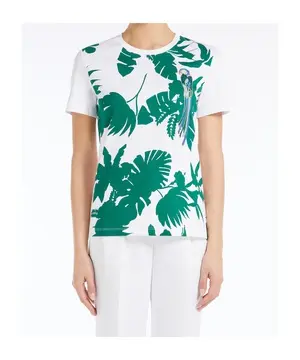 Max Mara Embellished Crewneck T-shirt With Graphic Design