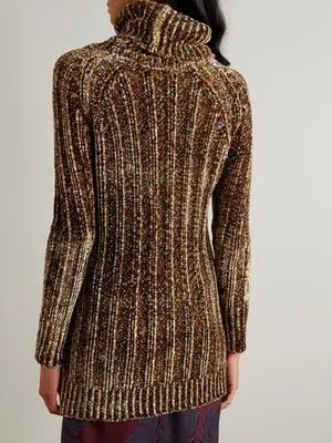 Dries Van Noten Long Sleeve High Neck Sweater