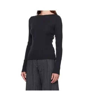 Our Legacy Ribbed Boat Neck Sweater