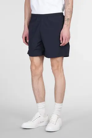 LANVIN Elastic Waist Shorts With Back Patch Logo