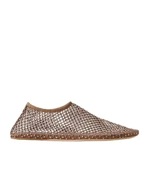 Christopher Esber Crystal-embellished Ballet Flats - Brown