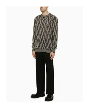 Dries Van Noten Jacquard Loose Fit Jumper