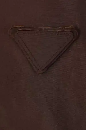 Prada Zip-up Hooded Jacket With Triangular Logo