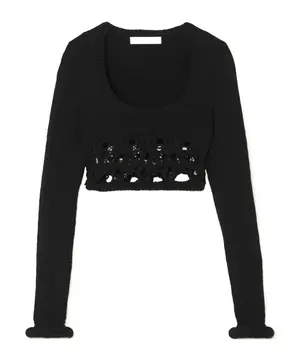 Christopher Esber Crocheted Openwork Top