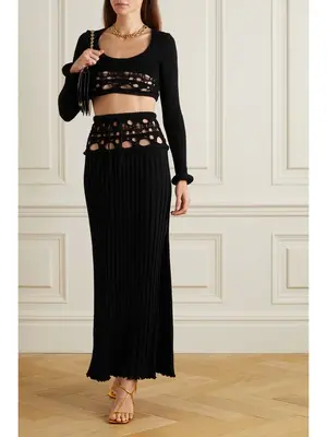 Christopher Esber Crocheted Openwork Top