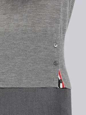 Thom Browne Short-sleeve Panelled Polo Shirt