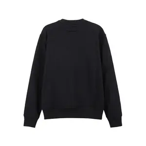 Zegna Rubberized Logo Cotton Sweatshirt - Black