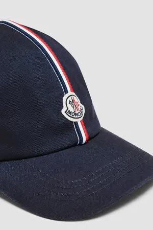 Moncler Logo Patch Baseball Cap - Black