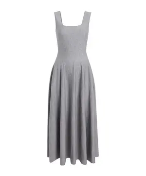 Khaite Jodie Midi Dress - Gray