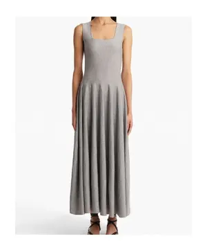 Khaite Jodie Midi Dress - Gray
