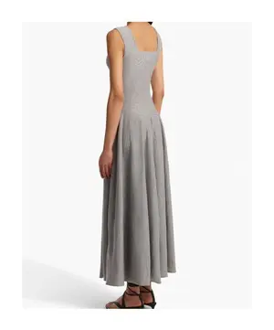 Khaite Jodie Midi Dress - Gray
